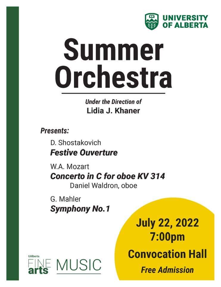 Upcoming performance: Mozart C Major concerto – Dan Waldron Oboe Reeds